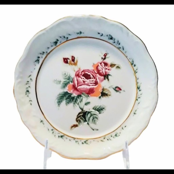 Gibson | Dining | 5 Pc Place Setting Gibson Victorian Rose China | Poshmark
